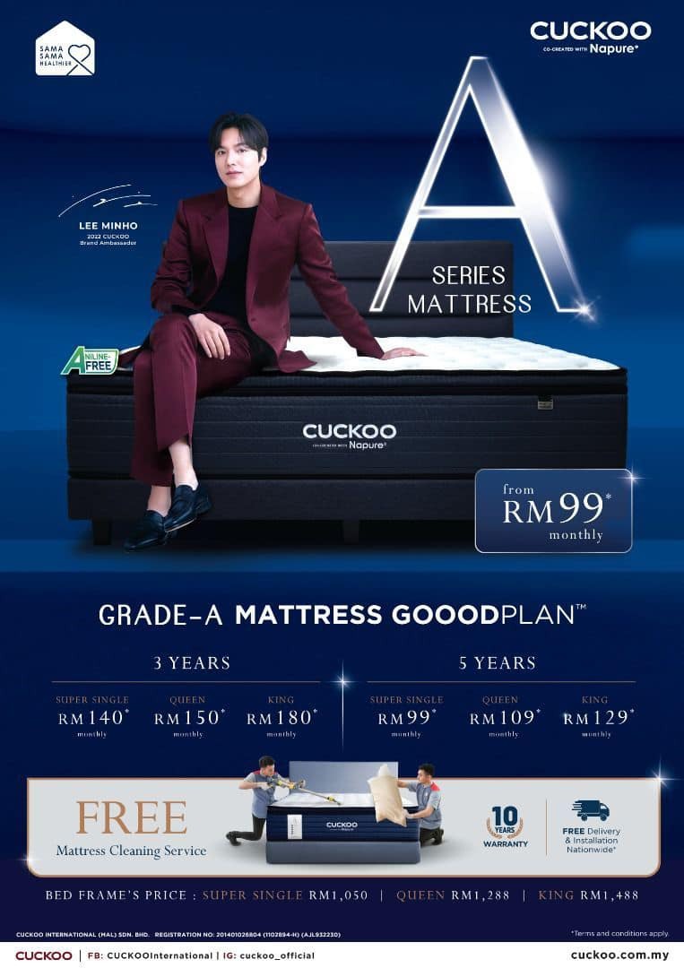 TILAM CUCKOO 100% LATEX TAK MELENDUT | TAHAN 10 THN